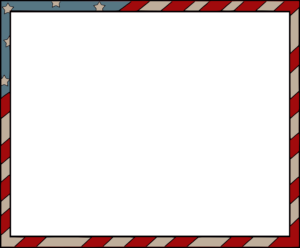 Us flag frame border - Photopublicdomain.com